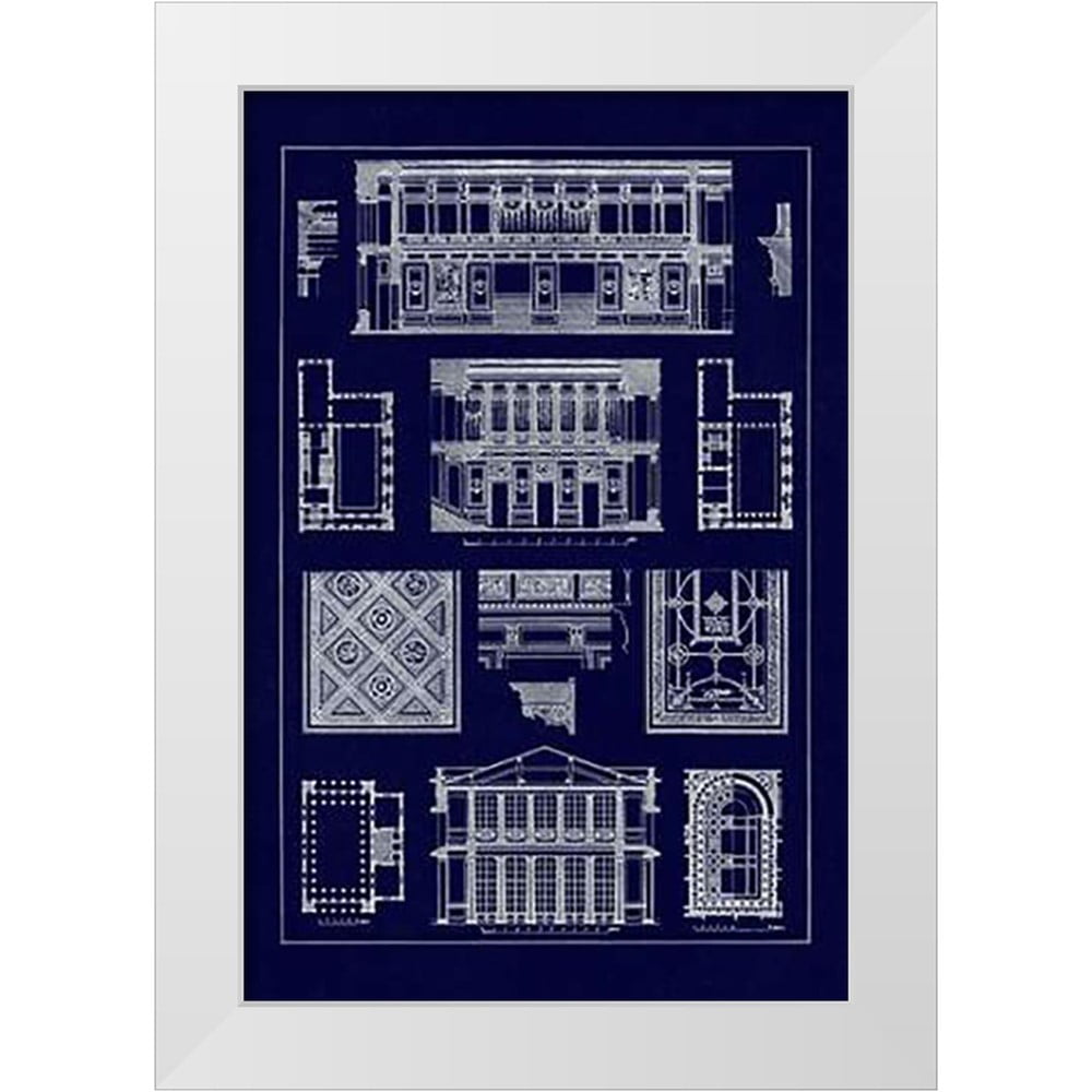 Buhlmann, J. 23x32 White Modern Wood Framed Museum Art Print Titled - Halls with Galleries ...
