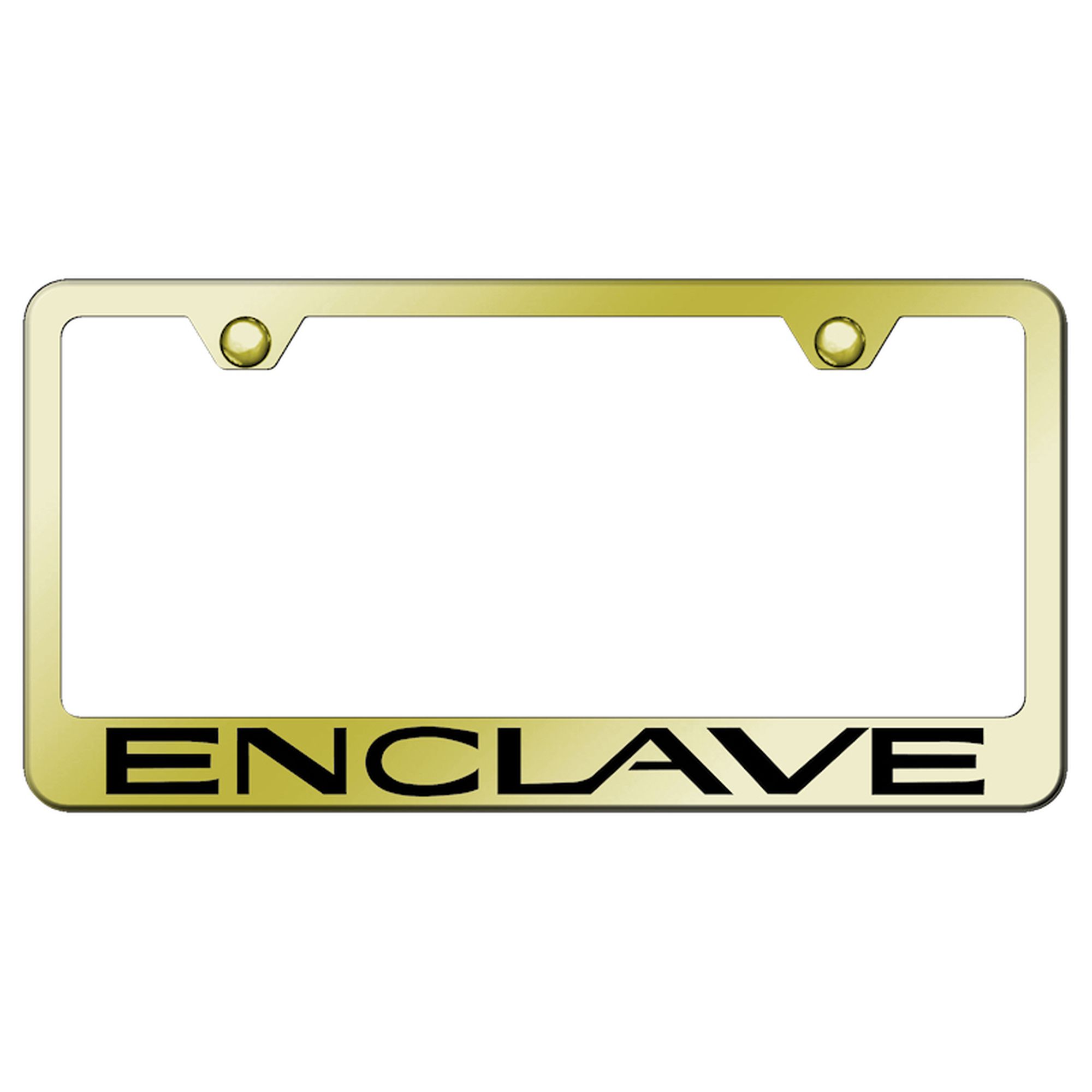 Buick Enclave Laser Etched Logo Stainless Steel License Plate Frame ...