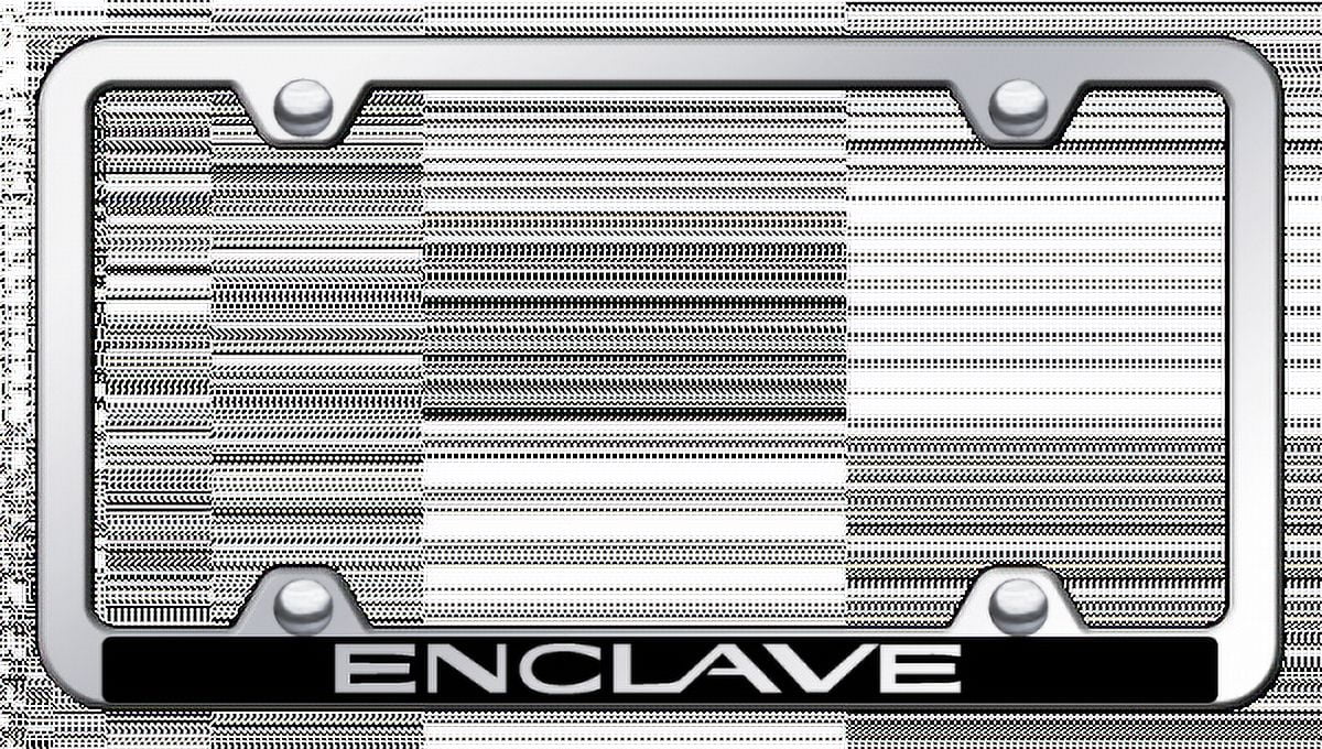 Buick Enclave Logo Wide Body Chrome ABS License Plate Frame Official ...