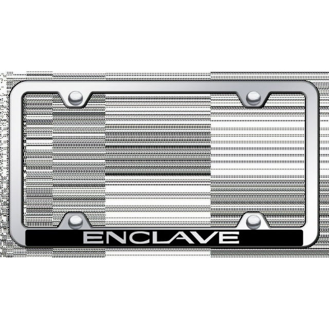 Buick Enclave Logo Wide Body Chrome ABS License Plate Frame Official ...