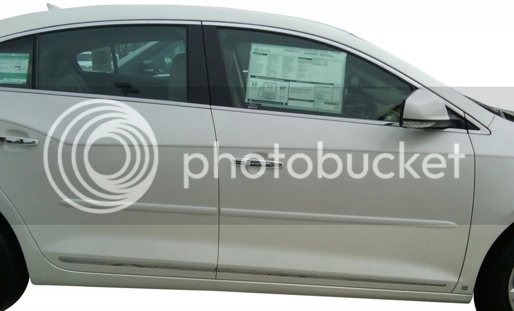 Buick Lacrosse Body Side Moldings Painted in the Factory Paint Code of ...