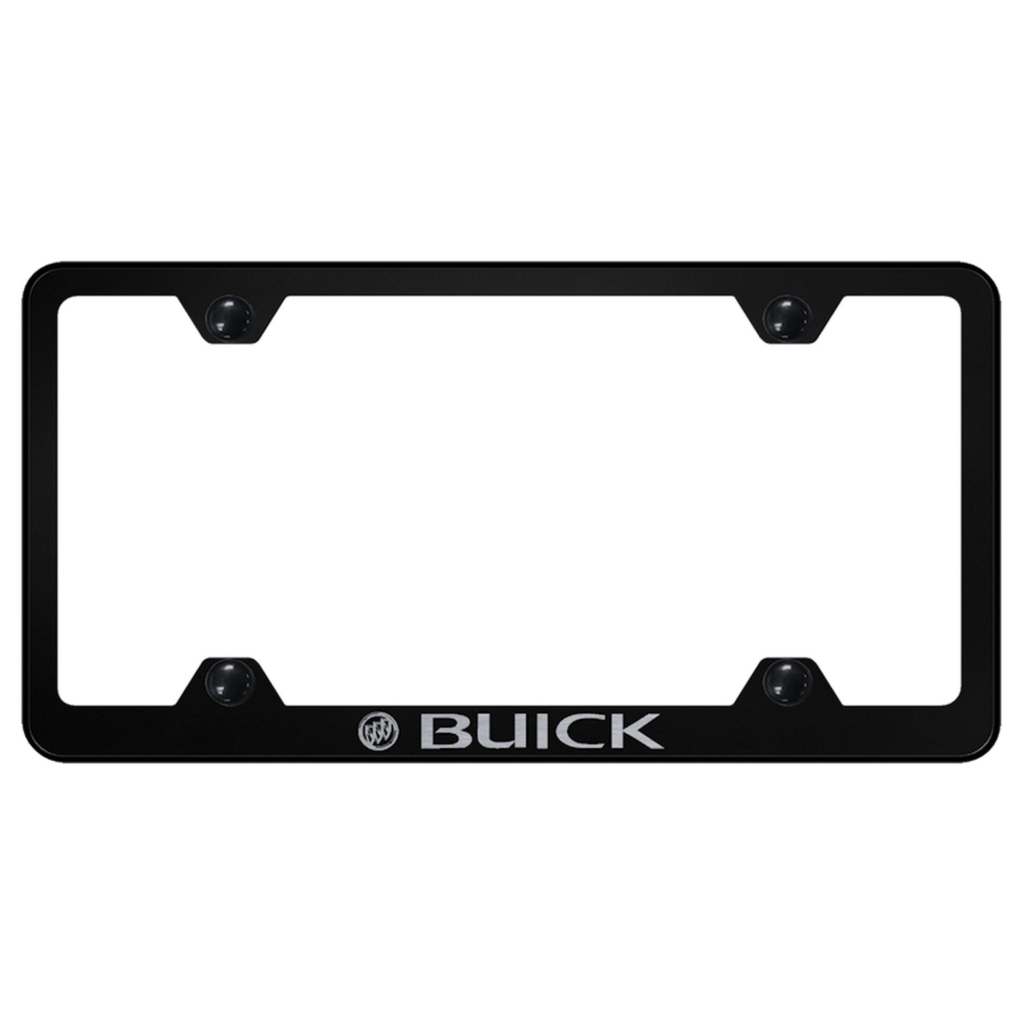 Buick Laser Etched Logo Stainless Steel Wide Body License Plate Frame ...