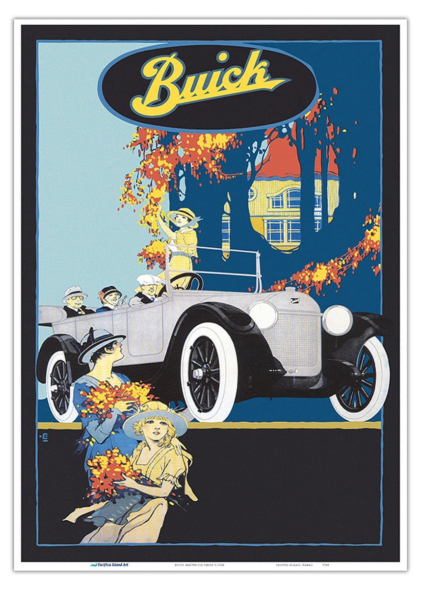 Buick Master Six Series - Vintage Automobile Poster c.1924 - Master Art ...