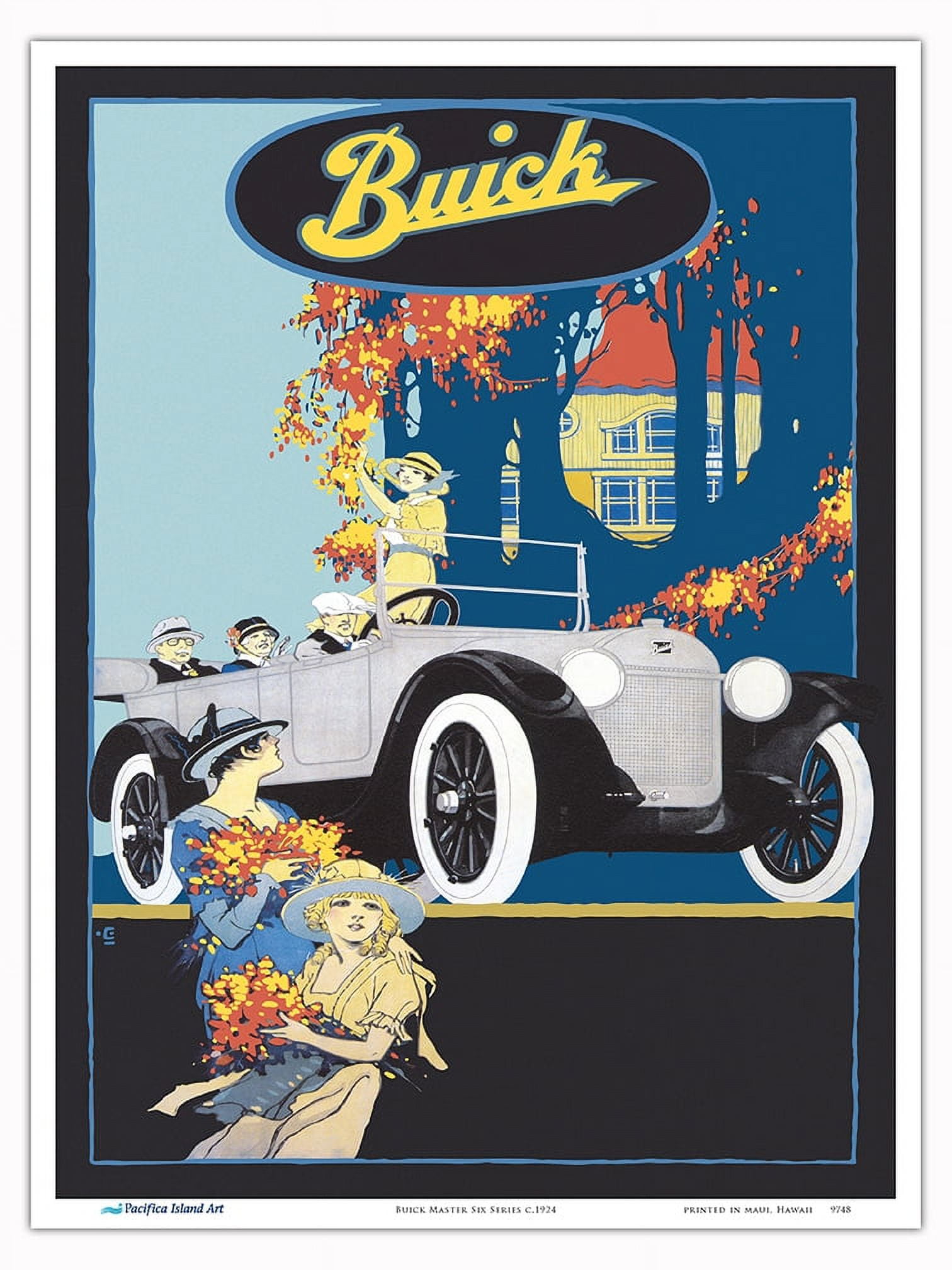 Buick Master Six Series - Vintage Automobile Poster c.1924 - Master Art ...