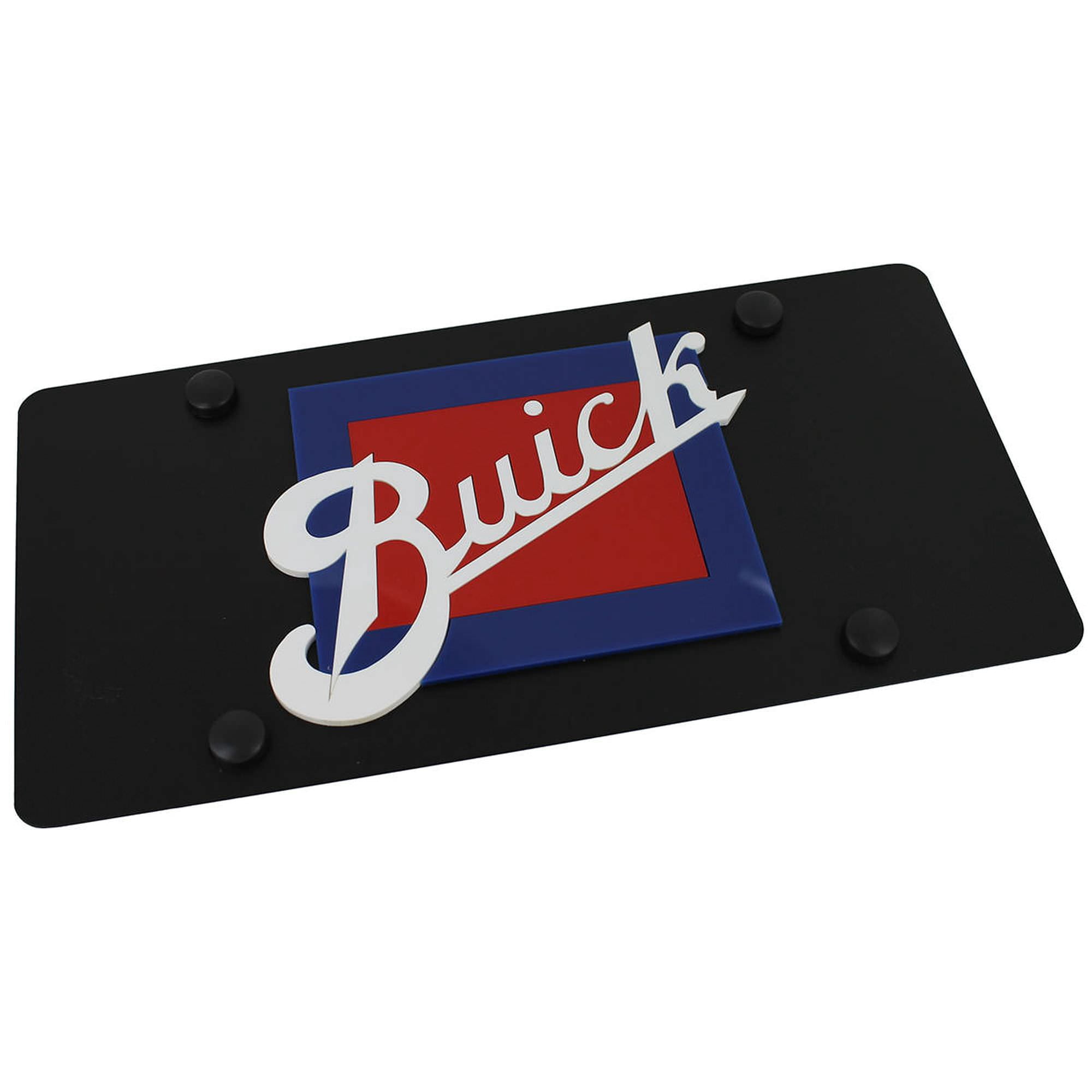Buick Retro Logo License Plate (Black) - Walmart.com
