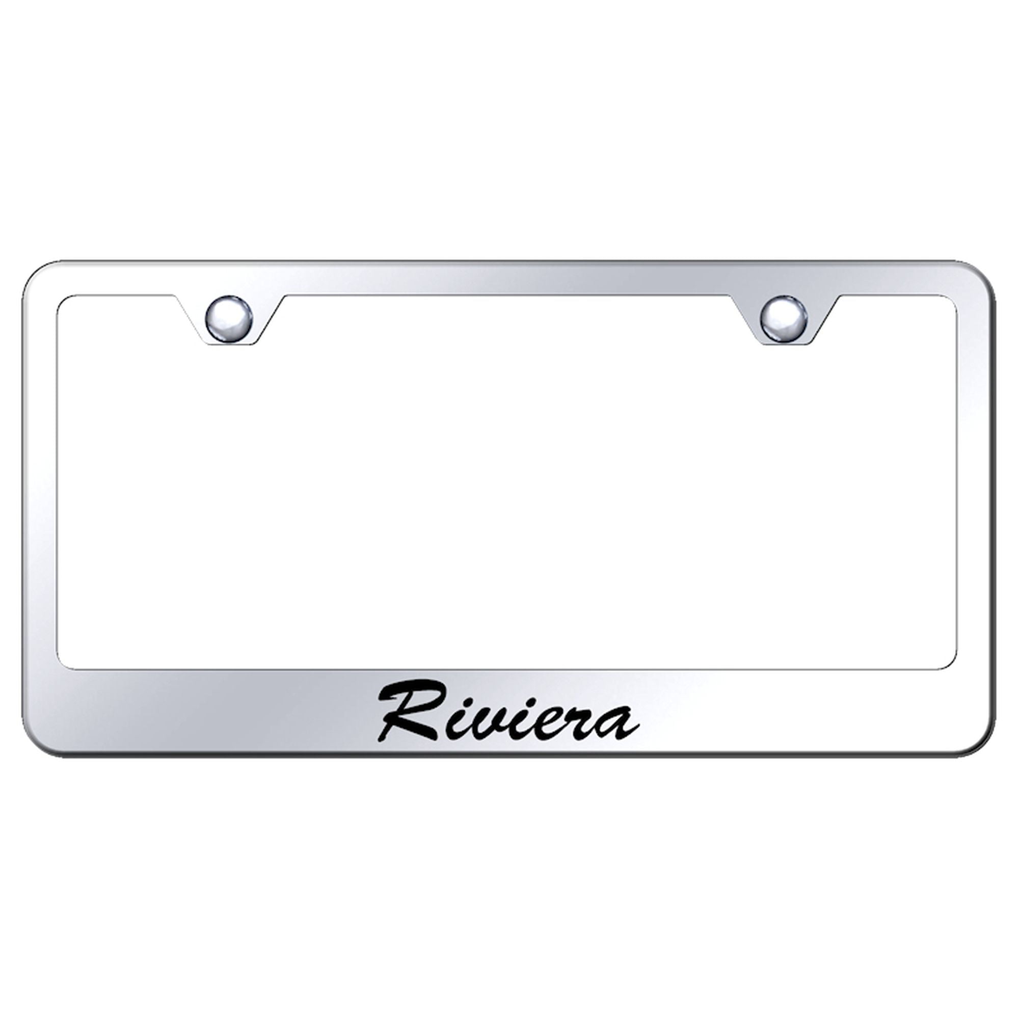 Buick Riviera Laser Etched Script Stainless Steel License Plate Frame ...