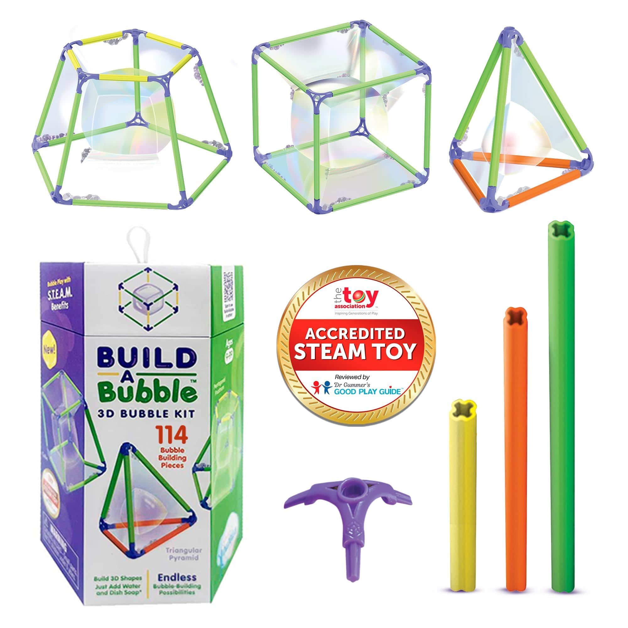 Build A Bubble Montessori 3D Bubble Maker Kit for Kids 8&Up – Fun ...