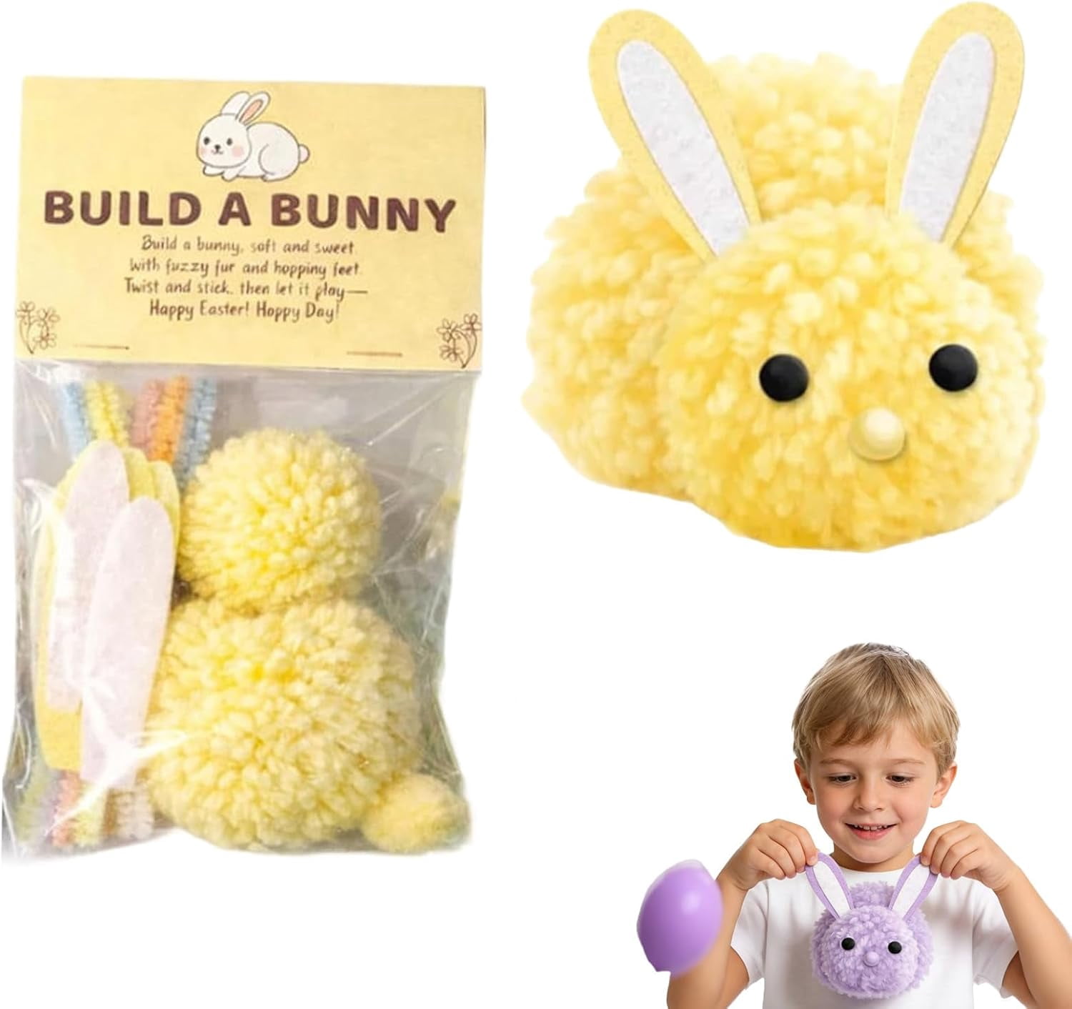 Build a Bunny Easter Craft Kit, Build Your Own Bunny DIY Decoration ...
