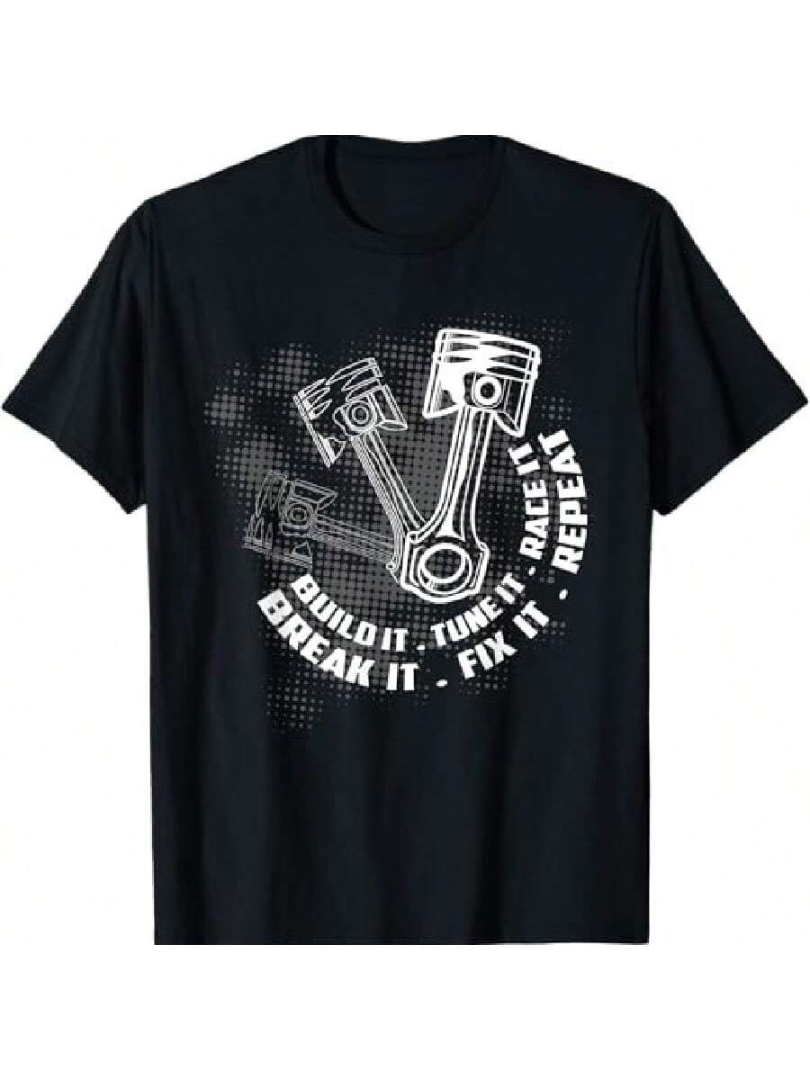 Build It Break It Repeat Funny Street Drag Racing Gift Men T-Shirt ...