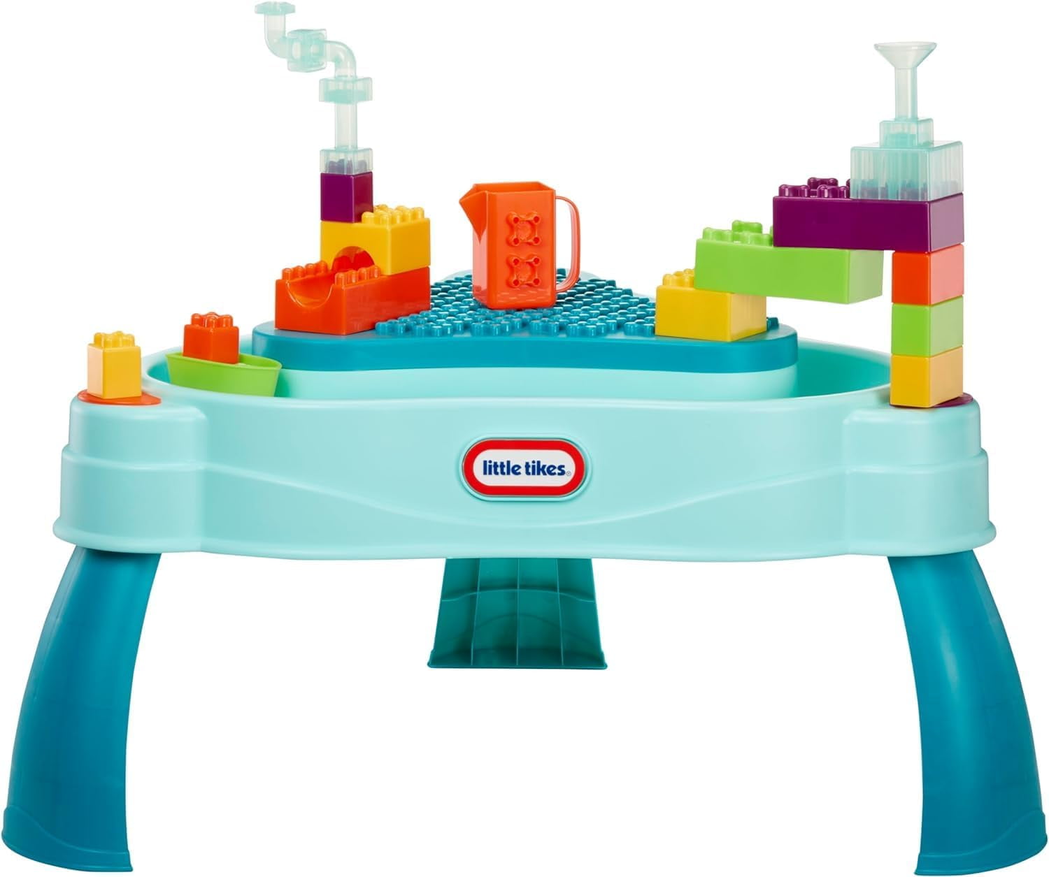 Build & Splash Water Table with 25 Piece Accessories - Wet/Dry Play ...