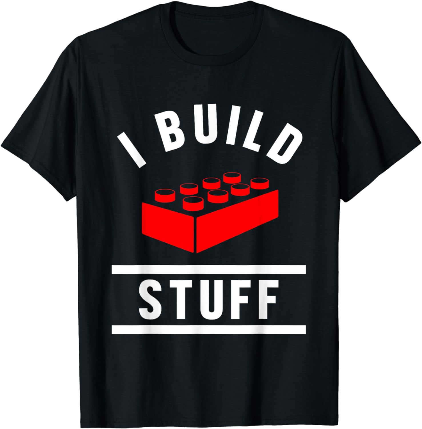 Build Stuff Master Builder Building Blocks Construction Toy T-Shirt ...