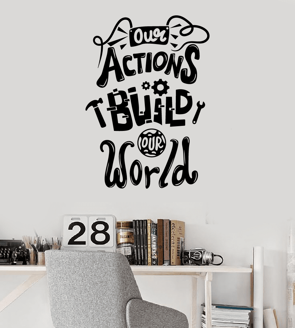 Build Our World Classroom Wall Decals Stickers Education Educational ...