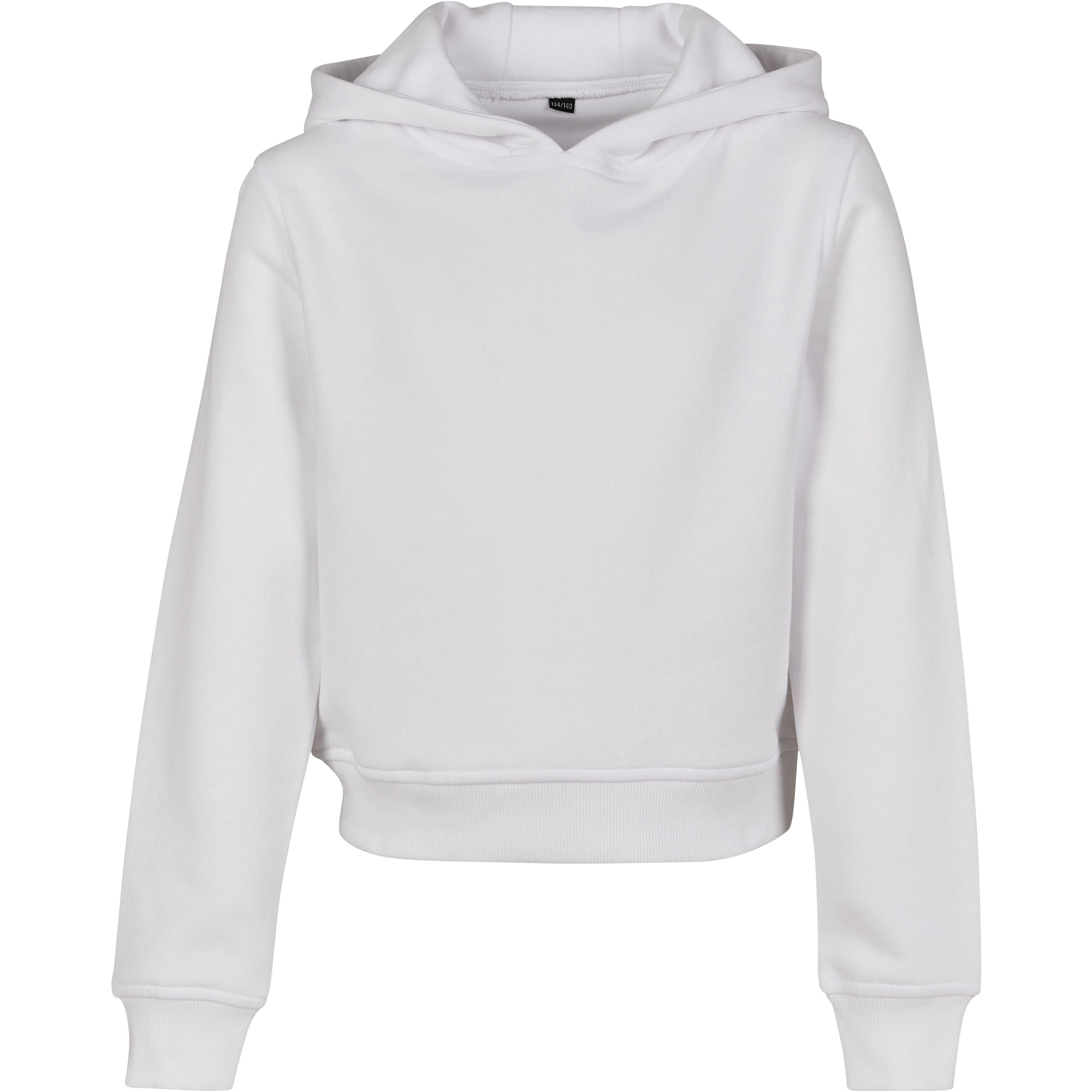 Build Your Brand Girls Cropped Hoodie - Walmart.com