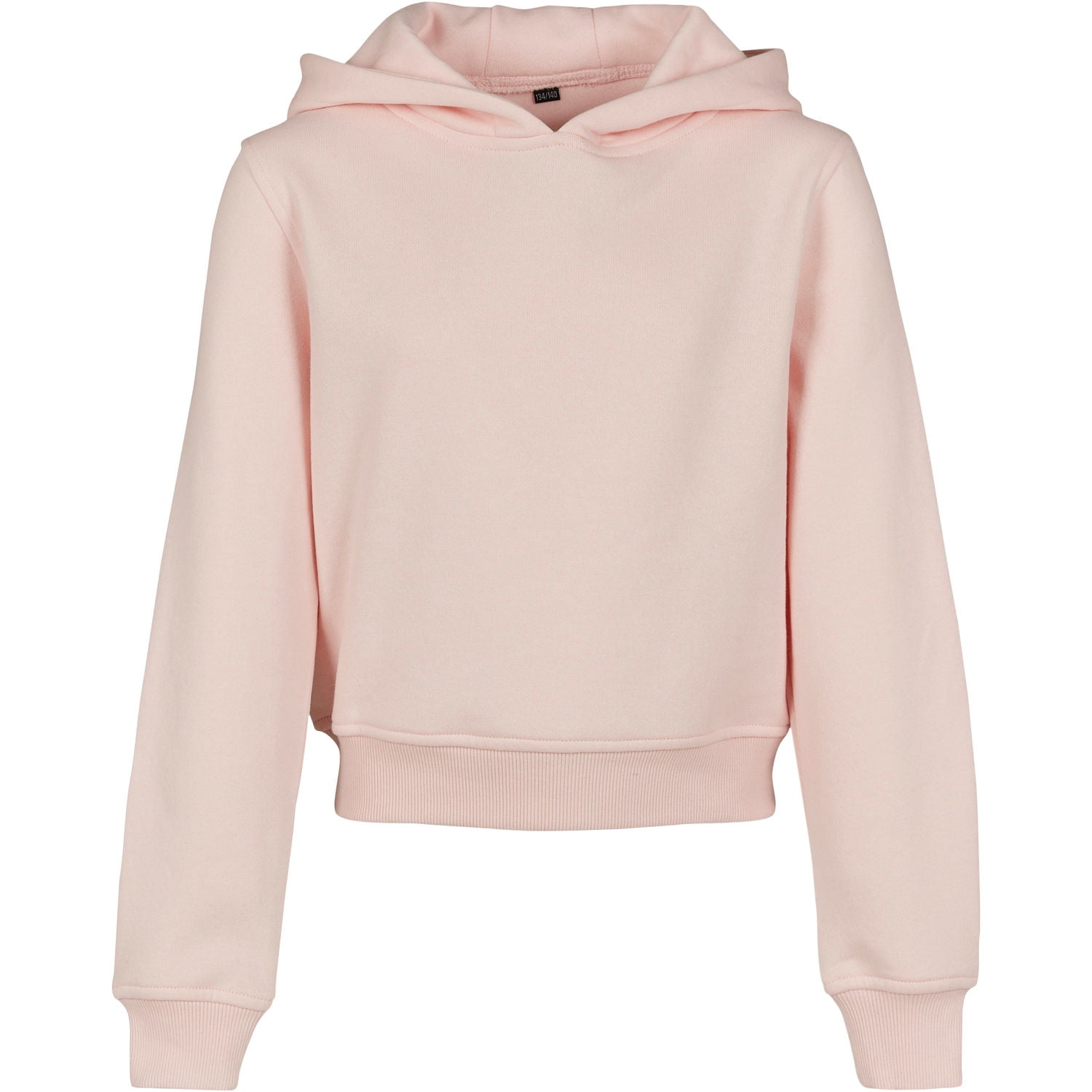 Build Your Brand Girls Cropped Hoodie - Walmart.com