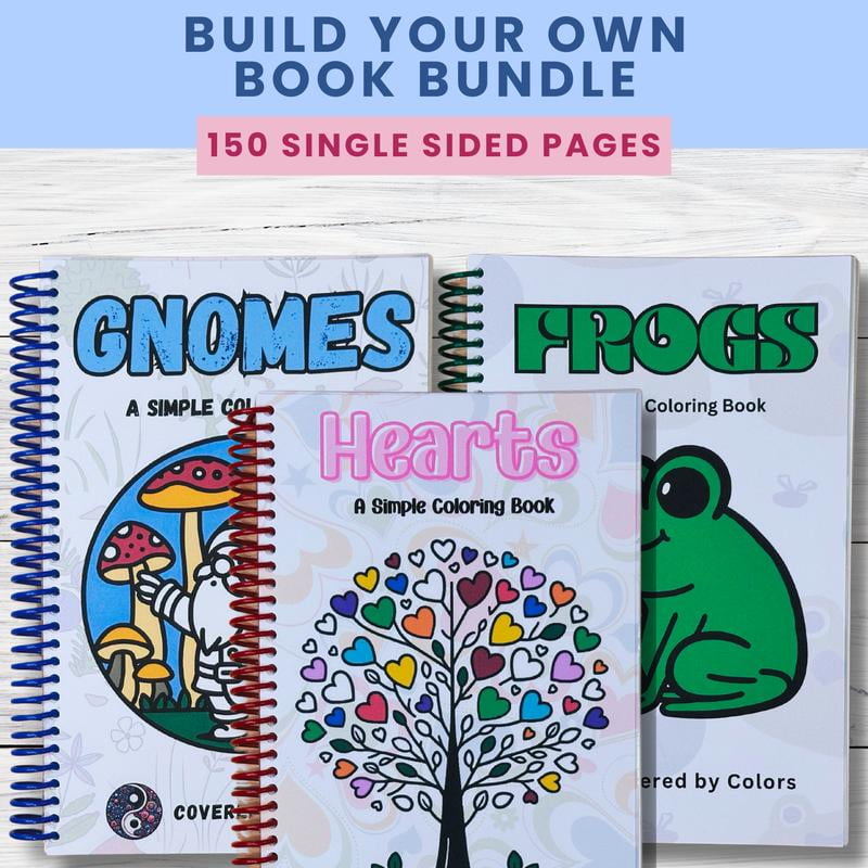 Build Your Own Coloring Book Bundle, Simple Coloring, Cozy Books ...