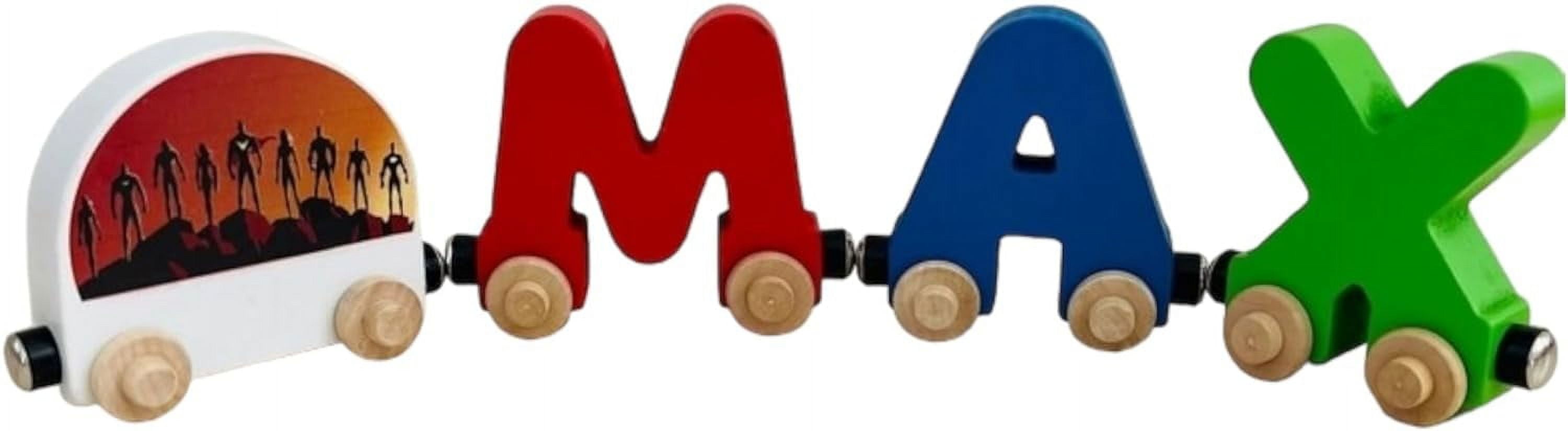 Build Your own Train with Superhero’s. Personalized Wooden Magnetic ...