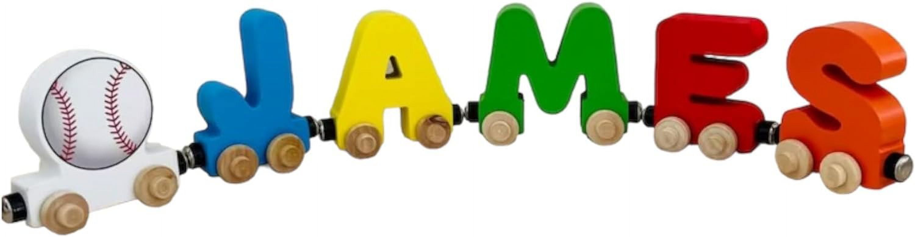 Build Your own Train with a Baseball Attachment. Personalized Wooden ...