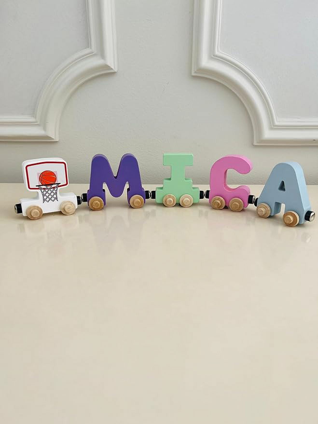 Build Your own Train with a Basketball and Hoop. Personalized Wooden ...