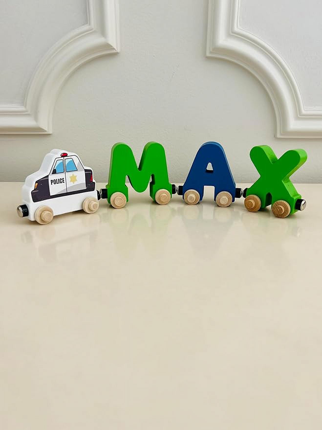 Build Your own Train with a Green Caterpillar. Personalized Wooden ...