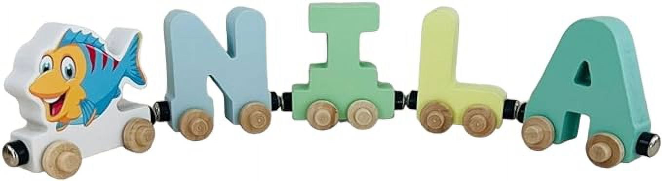 Build Your own Train with a Rainbow Fish Ocean Theme. Personalized ...