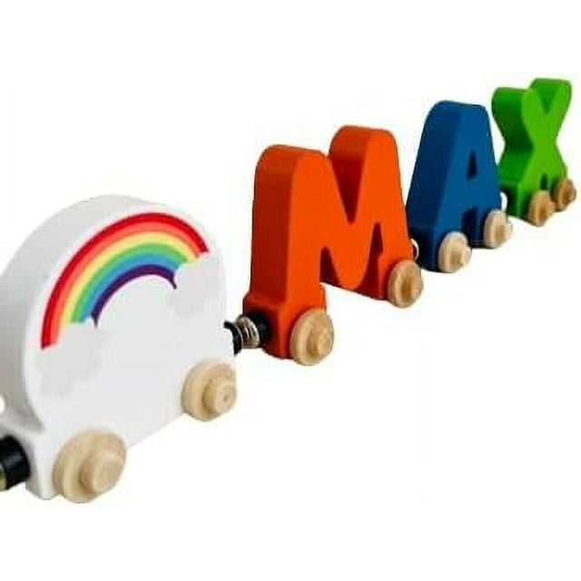 Build Your own Train with a Rainbow. Personalized Wooden Magnetic ...