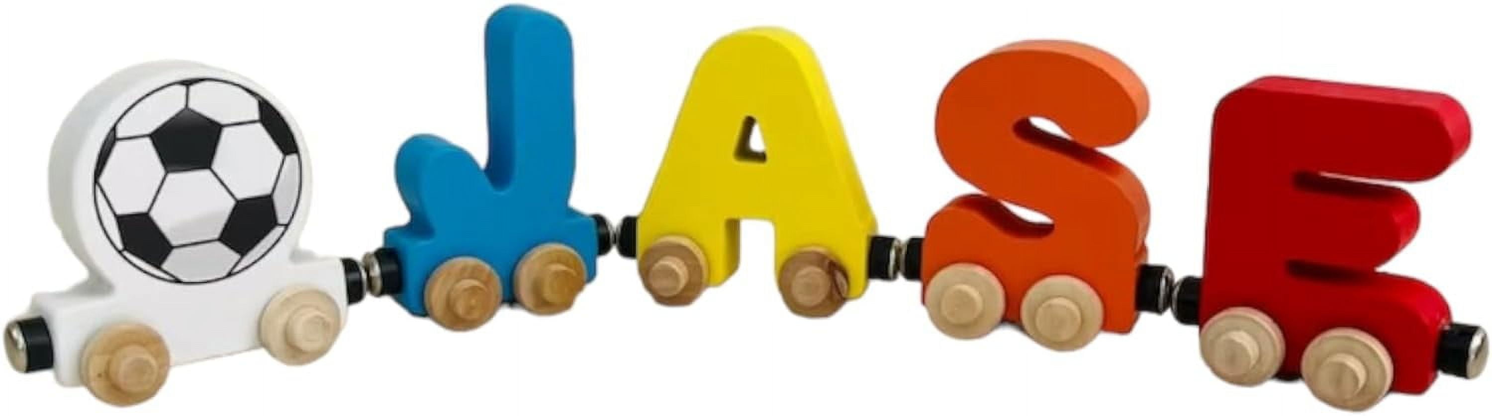 Build Your own Train with a Soccer Ball Sport Theme. Personalized ...