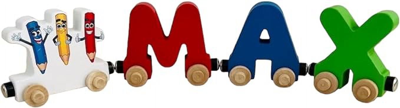 Build Your own Train with a Three Dancing Crayons. Personalized Wooden ...