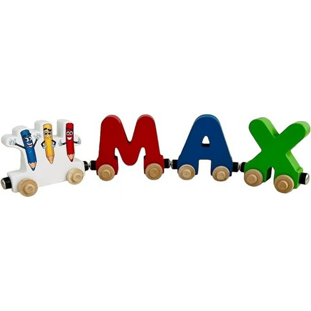 Build Your own Train with a Three Dancing Crayons. Personalized Wooden ...