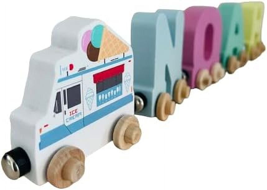Build Your own Train with an Ice Cream Truck. Personalized Wooden ...
