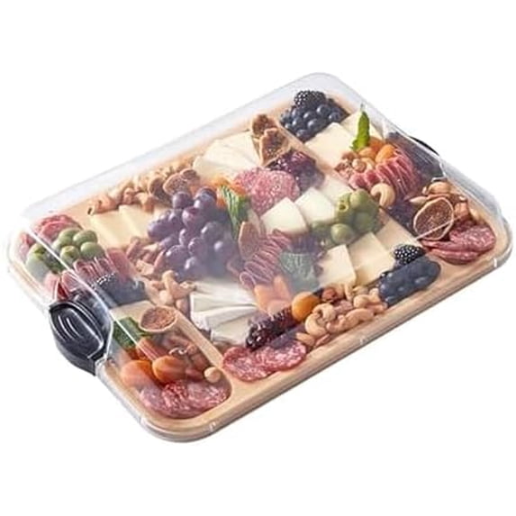 Build-a-Board Cutting Board with Three Compartments and Clear Locking ...
