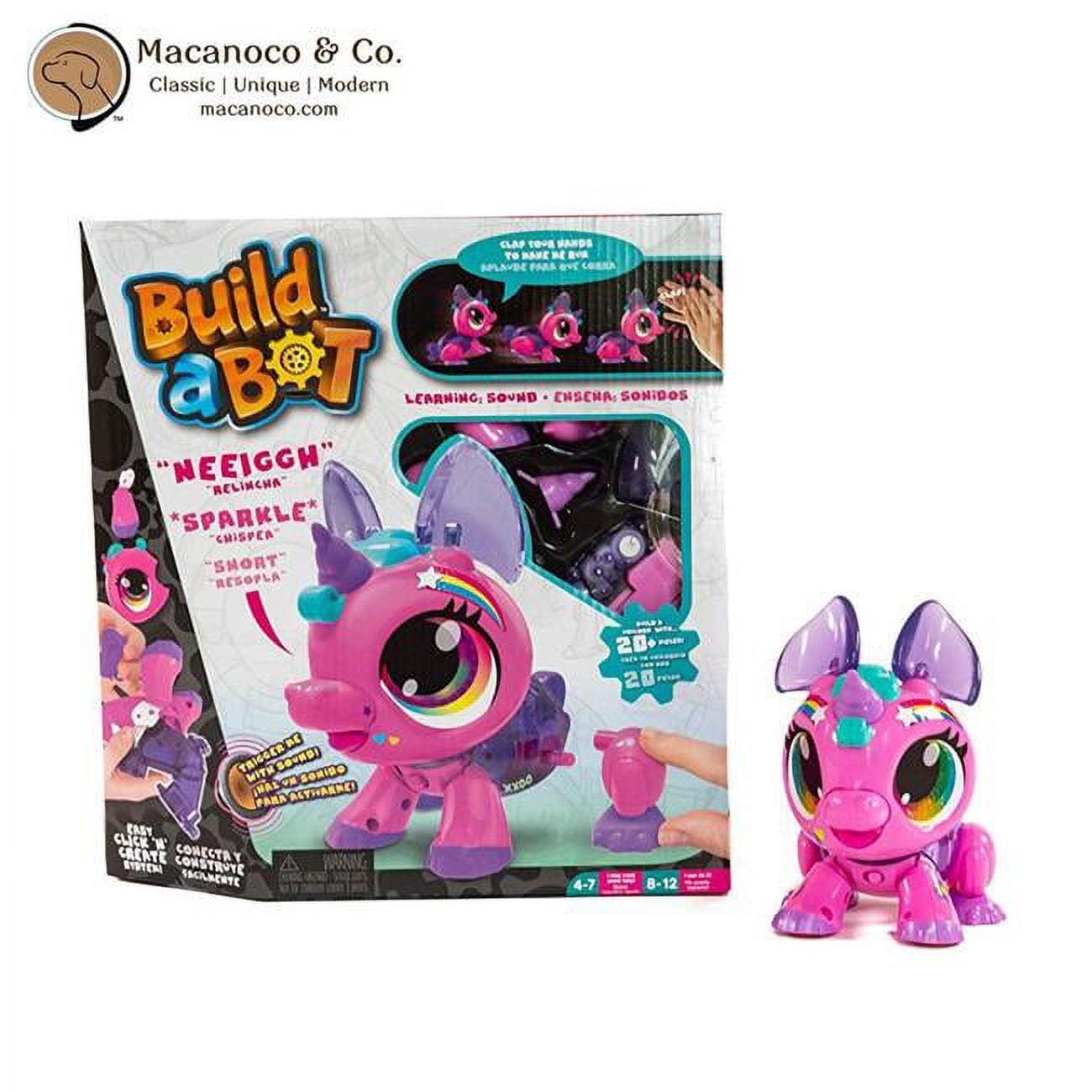 Build a Bot 172-086 Sounds Unicorn Robotic Set Toy - 20 Piece - Walmart.com