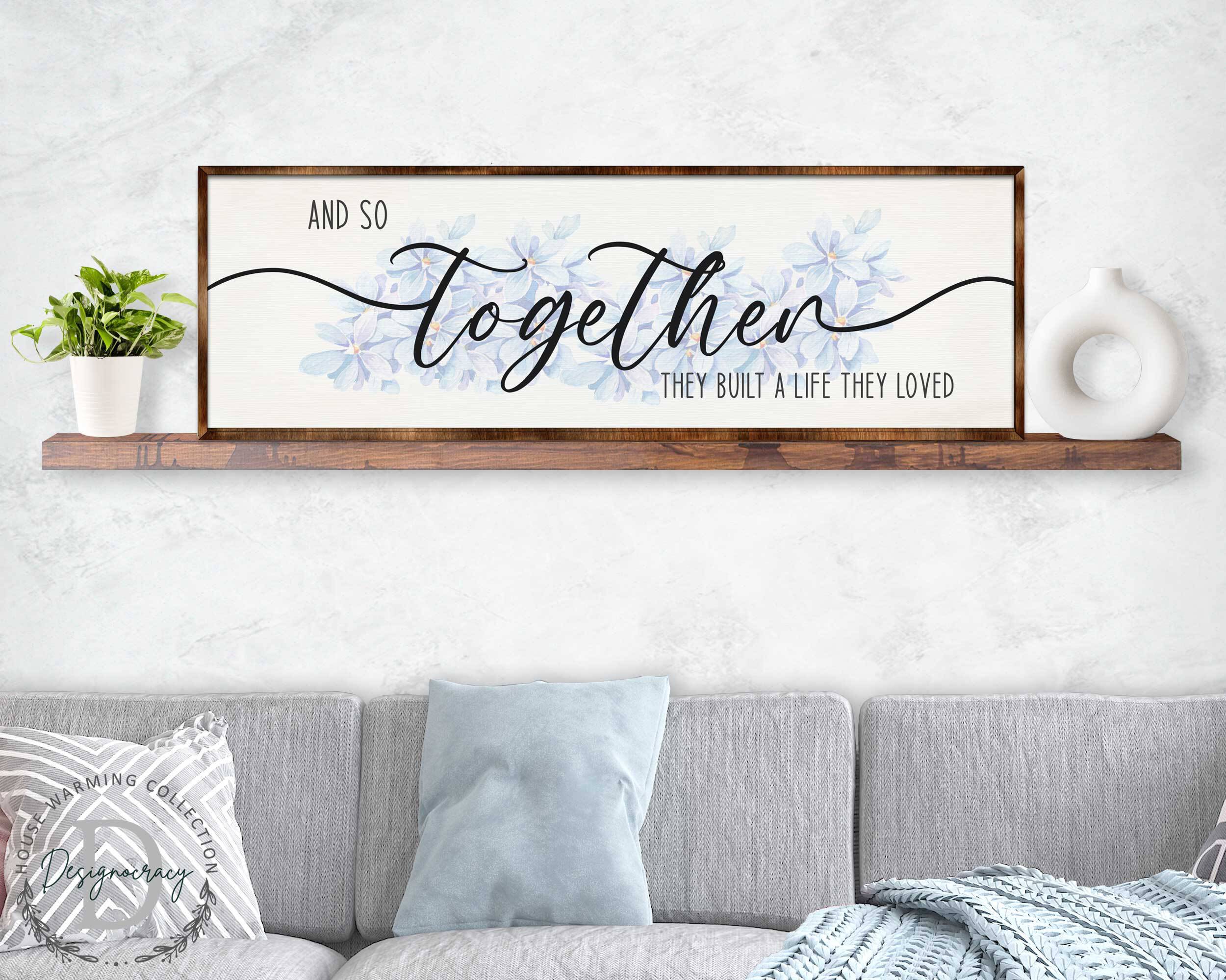 Build a Life You Love | Wooden Living Room Decor | Contemporary Decor ...