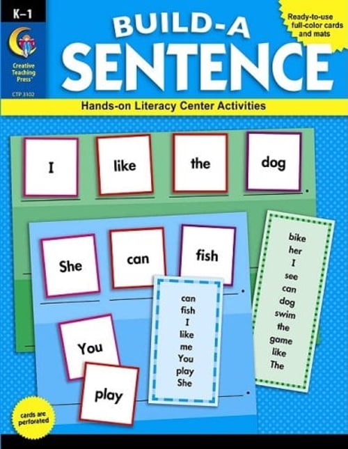 Pre-Owned Build a Sentence, Grades K-1: Hands-On Literacy Center ...