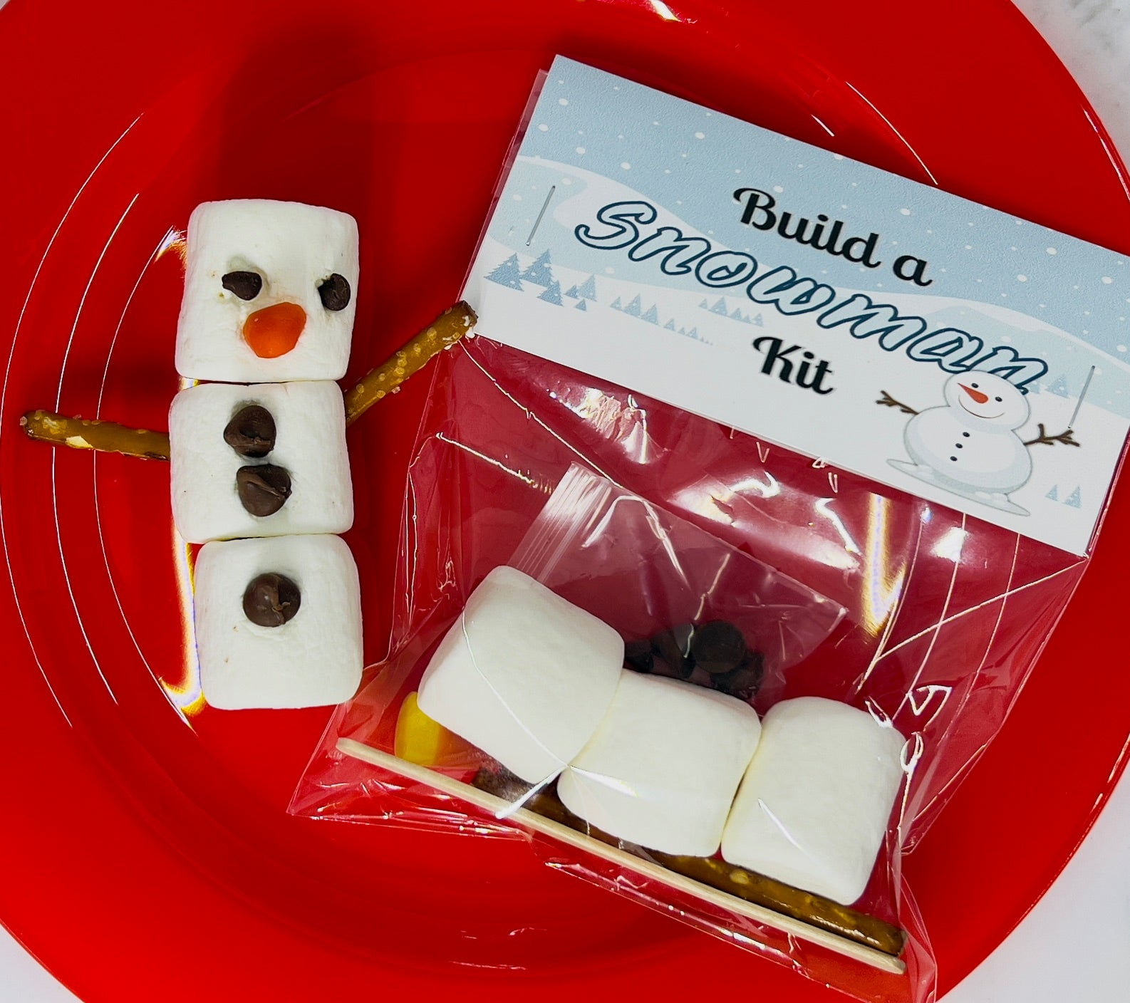 Build a Snowman Kit | Edible Snowman Treats | Party Treat Bags ...