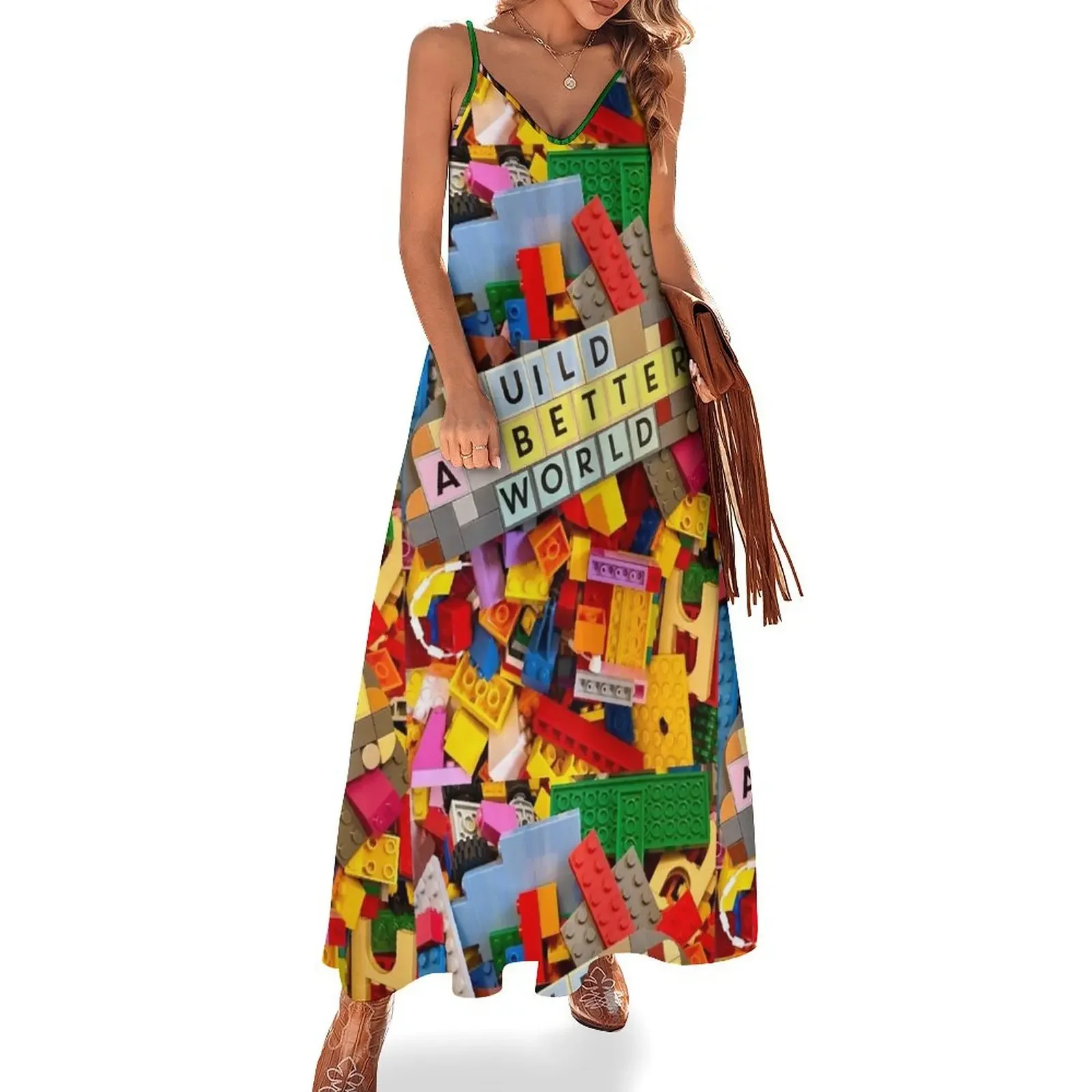 Build a better world Sleeveless Dress Dress woman summer dress daily ...