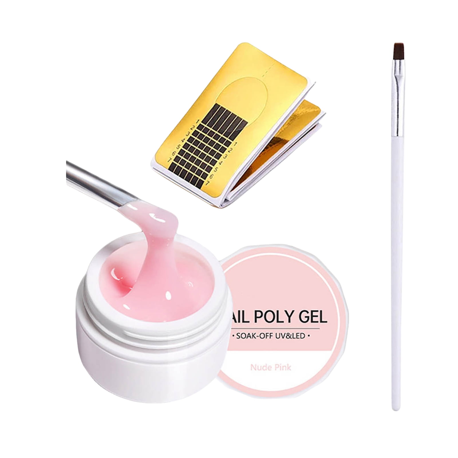 Builder Gel for Nails, 6 Colours, Builder Gel for Gel Nails, Pink, UV ...