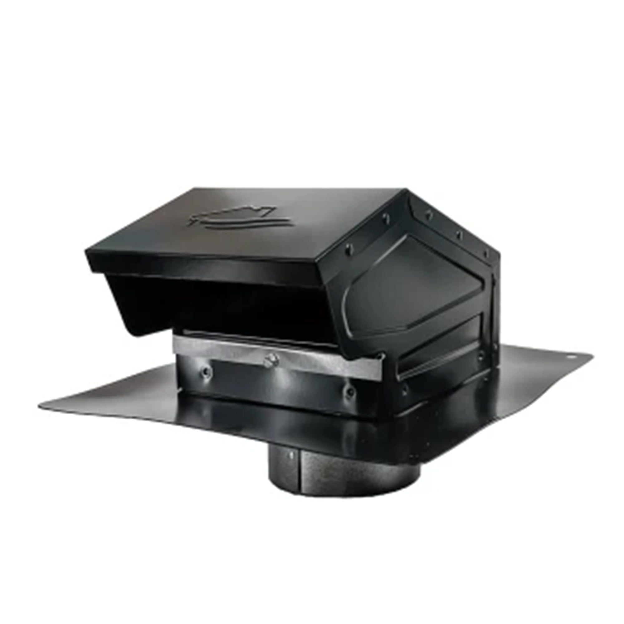 Builder's Best 4" Diameter Steel Roof Cap with Collar & Flapper Screen ...
