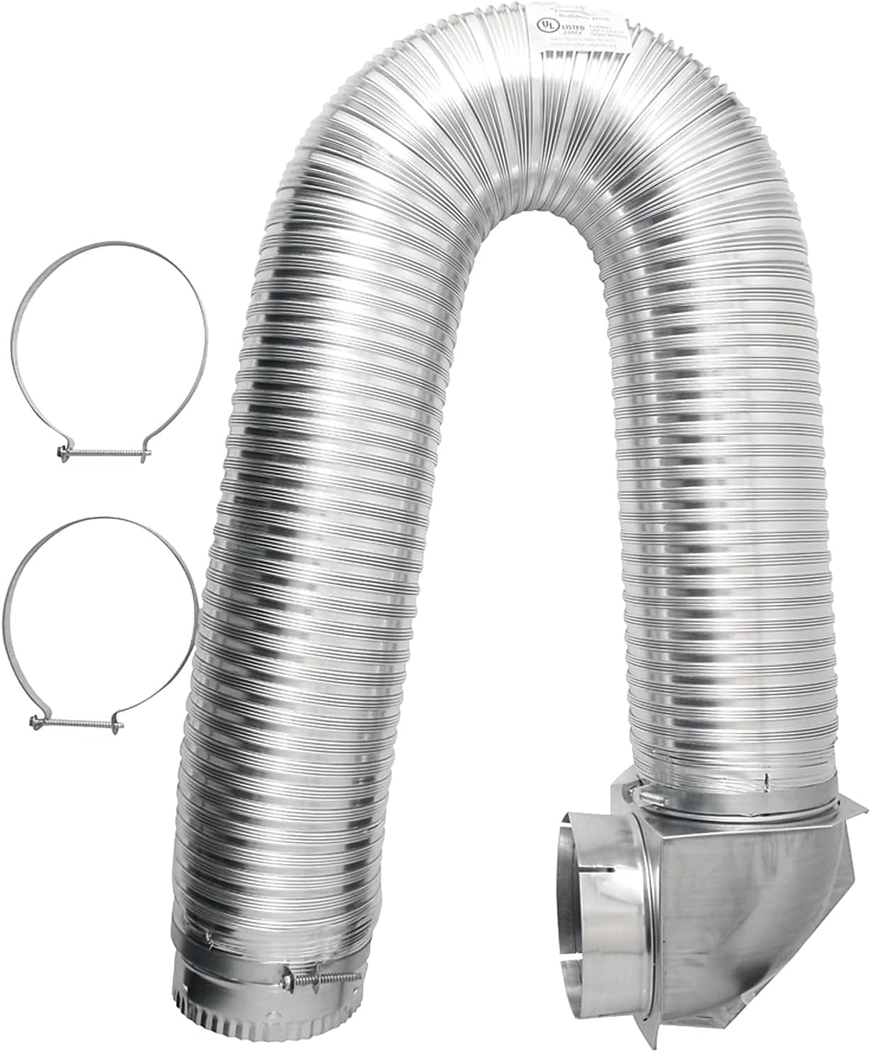 Builder's Best 084718 All Metal SAF-T Single Elbow Dryer Vent Duct Kit ...
