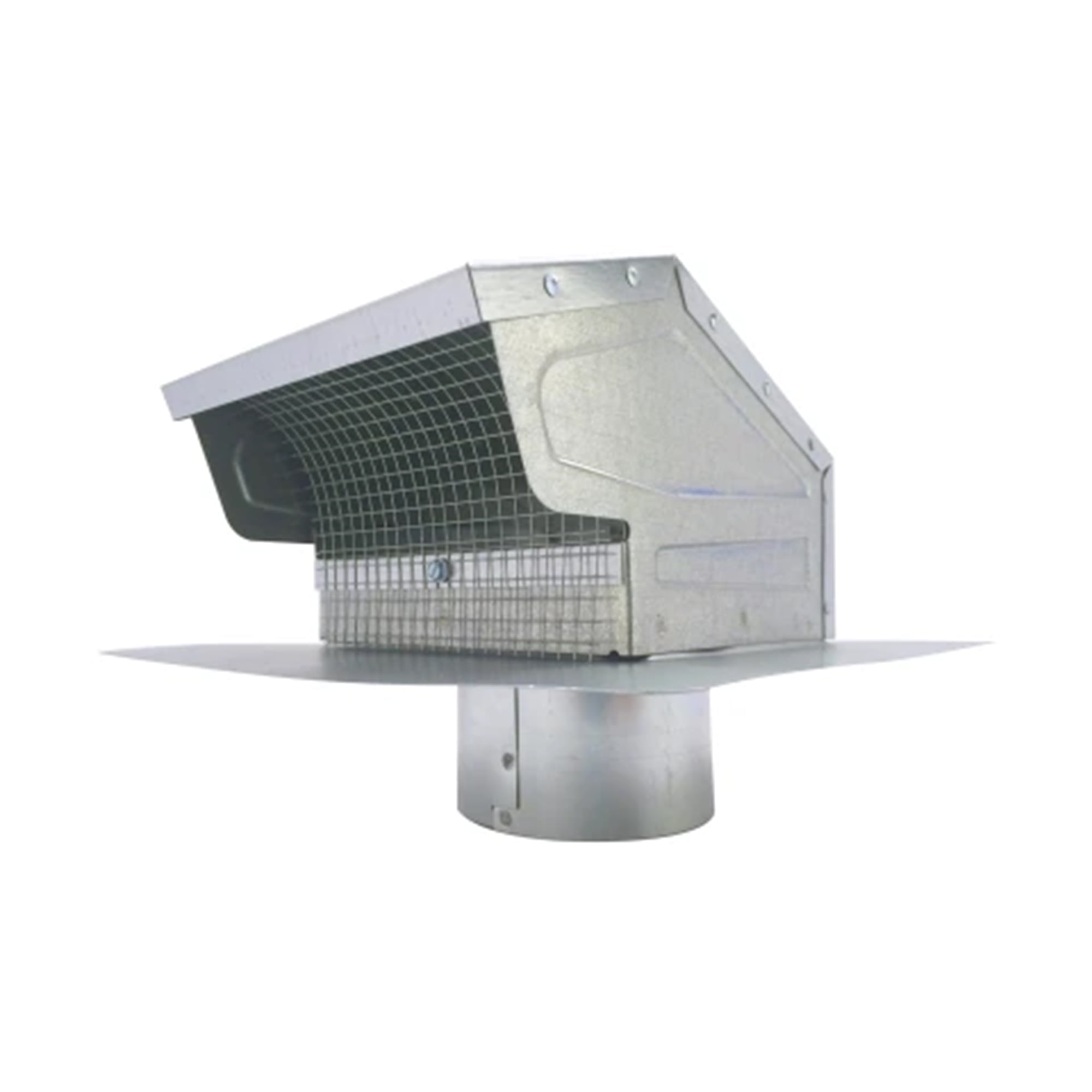 Builder's Best 6-Inch Galvanized Mill Finish Roof Cap, Collar with ...