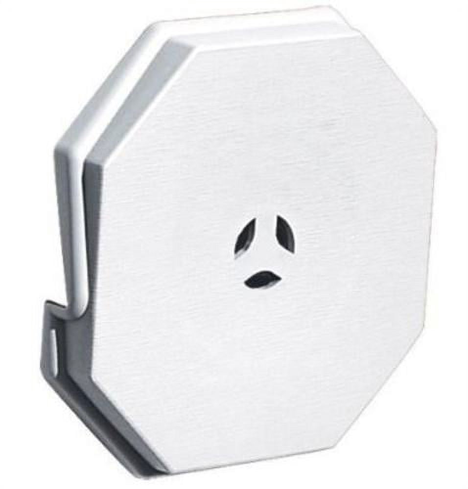 Builders Edge 130010006001 Octagon Mounting Block, Arctic White, Each ...