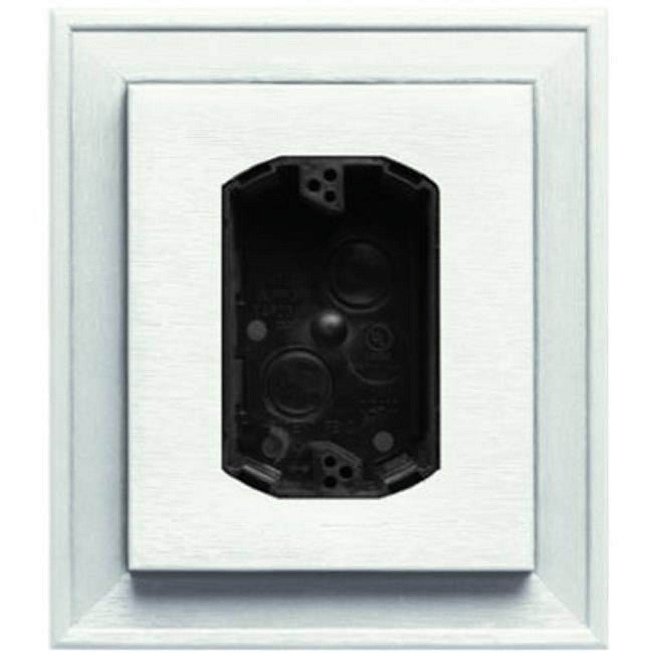 Builders Edge 130110010123 White Electrical Mounting Block - White ...