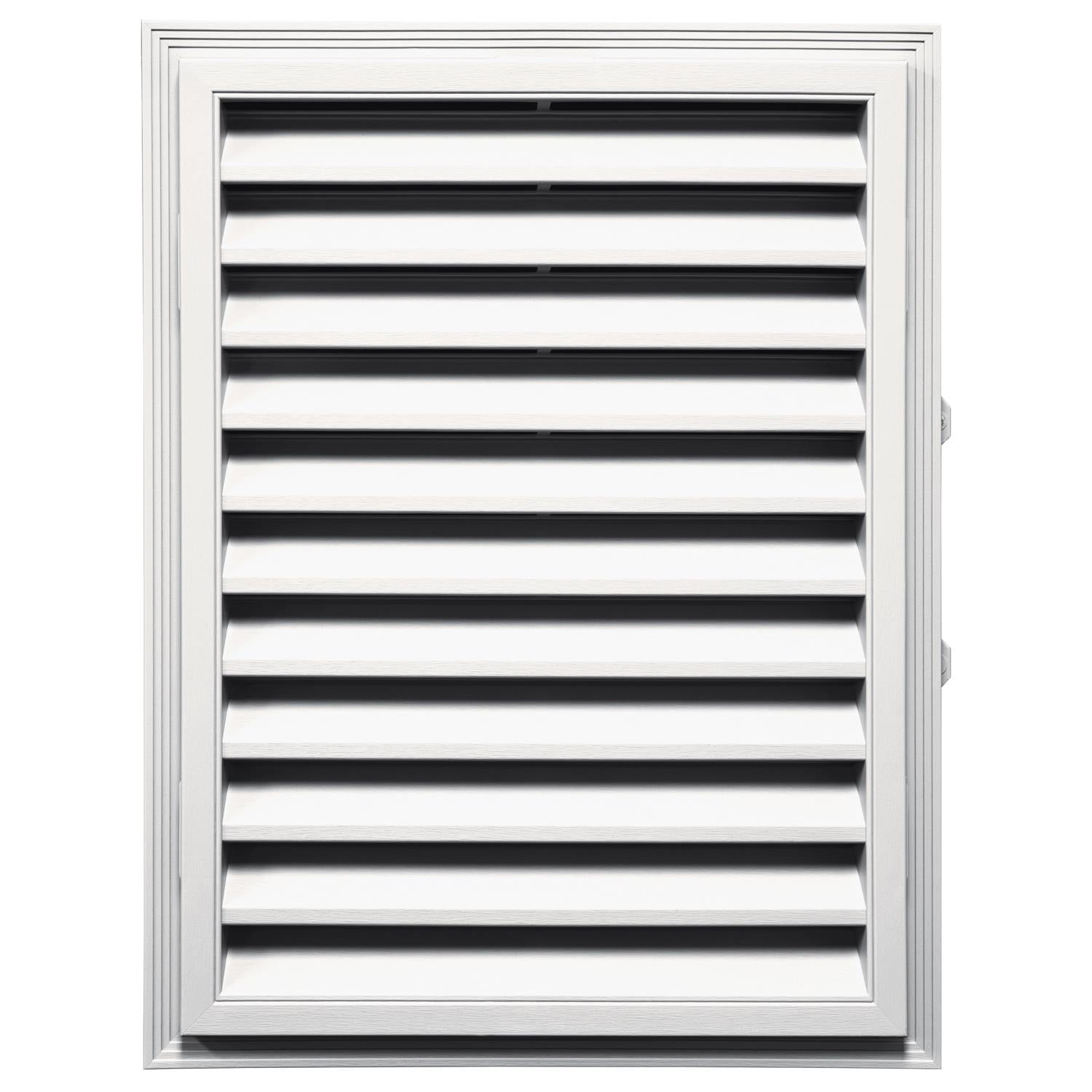 Mid America Vinyl Rectangle Gable Vents - 18 Inch x 24 Inch 117 Bright ...