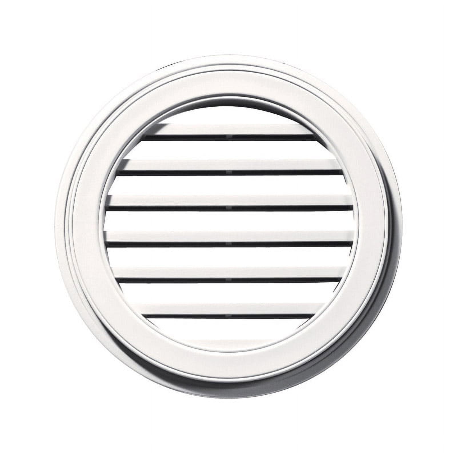 Builders Edge 22 in. W X 22 in. L Wood Grain White Plastic Wall Vent ...