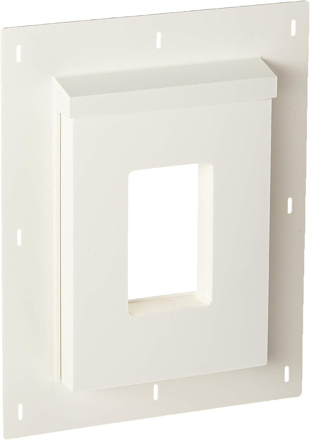Builders Edge SMR68TW Sturdimount Receptacle Primed Mounting Block, 6 ...