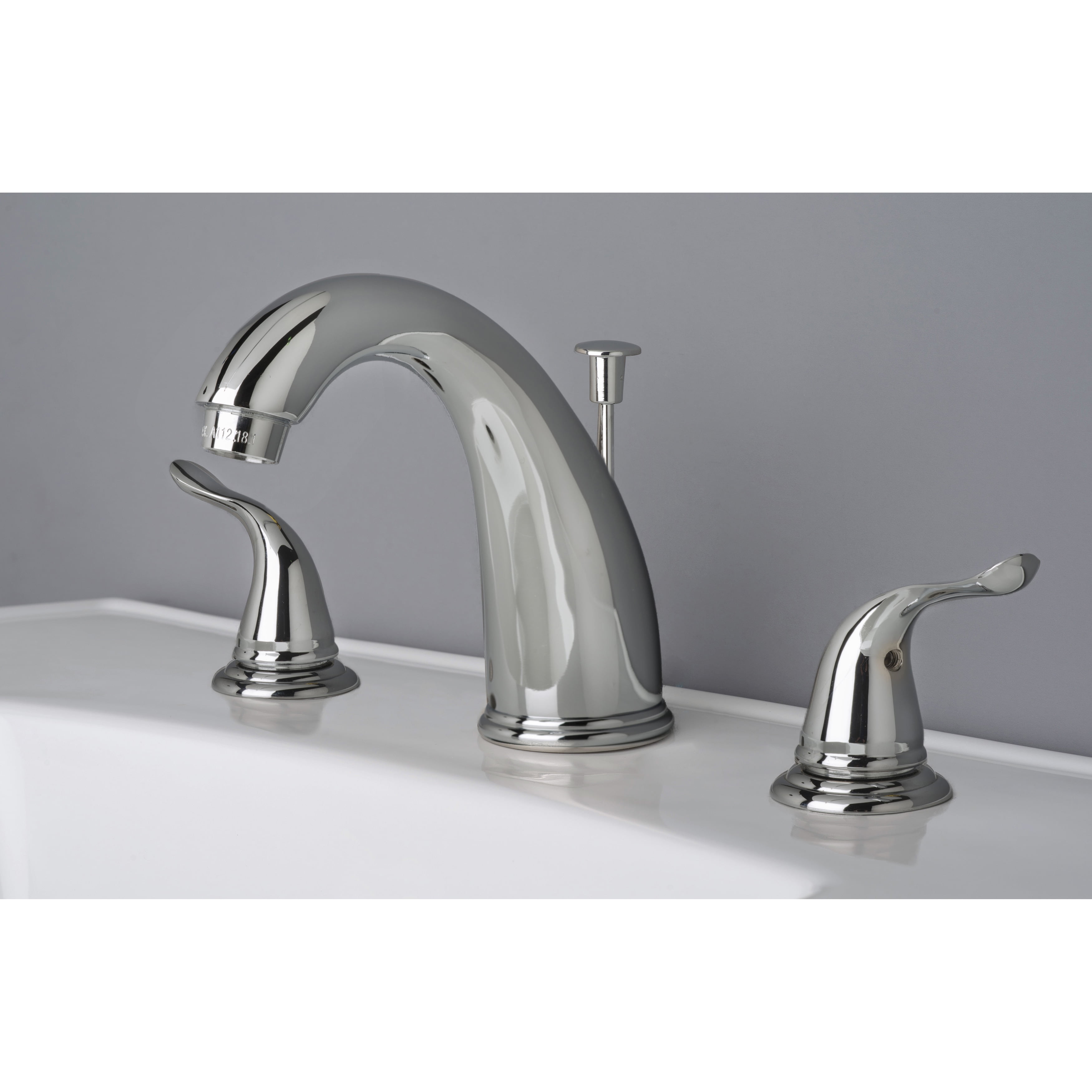 Builders Shoppe 2110 Contemporary Two Handle Widespread Lavatory Faucet ...