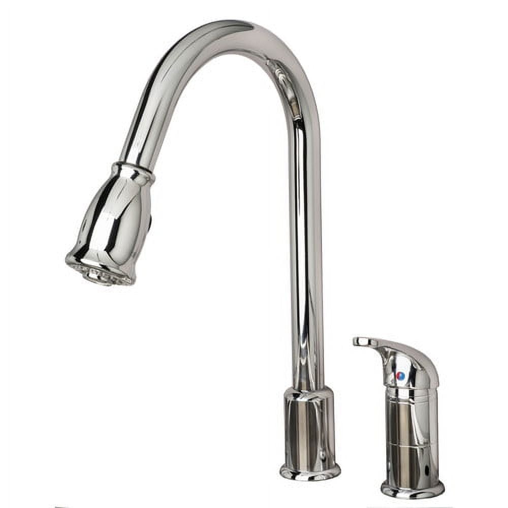 Builders Shoppe Classic Single Handle 16-inch Pull Down Kitchen Faucet ...