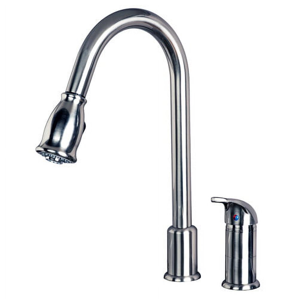 Builders Shoppe Classic Single Handle 16-inch Pull Down Kitchen Faucet ...