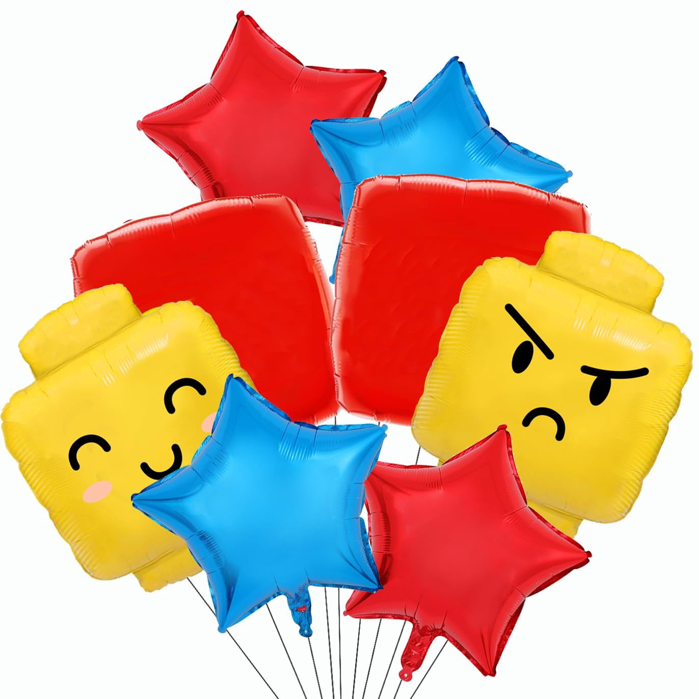 Building Block Balloons Building Blocks Themed Birthday Party Balloons ...