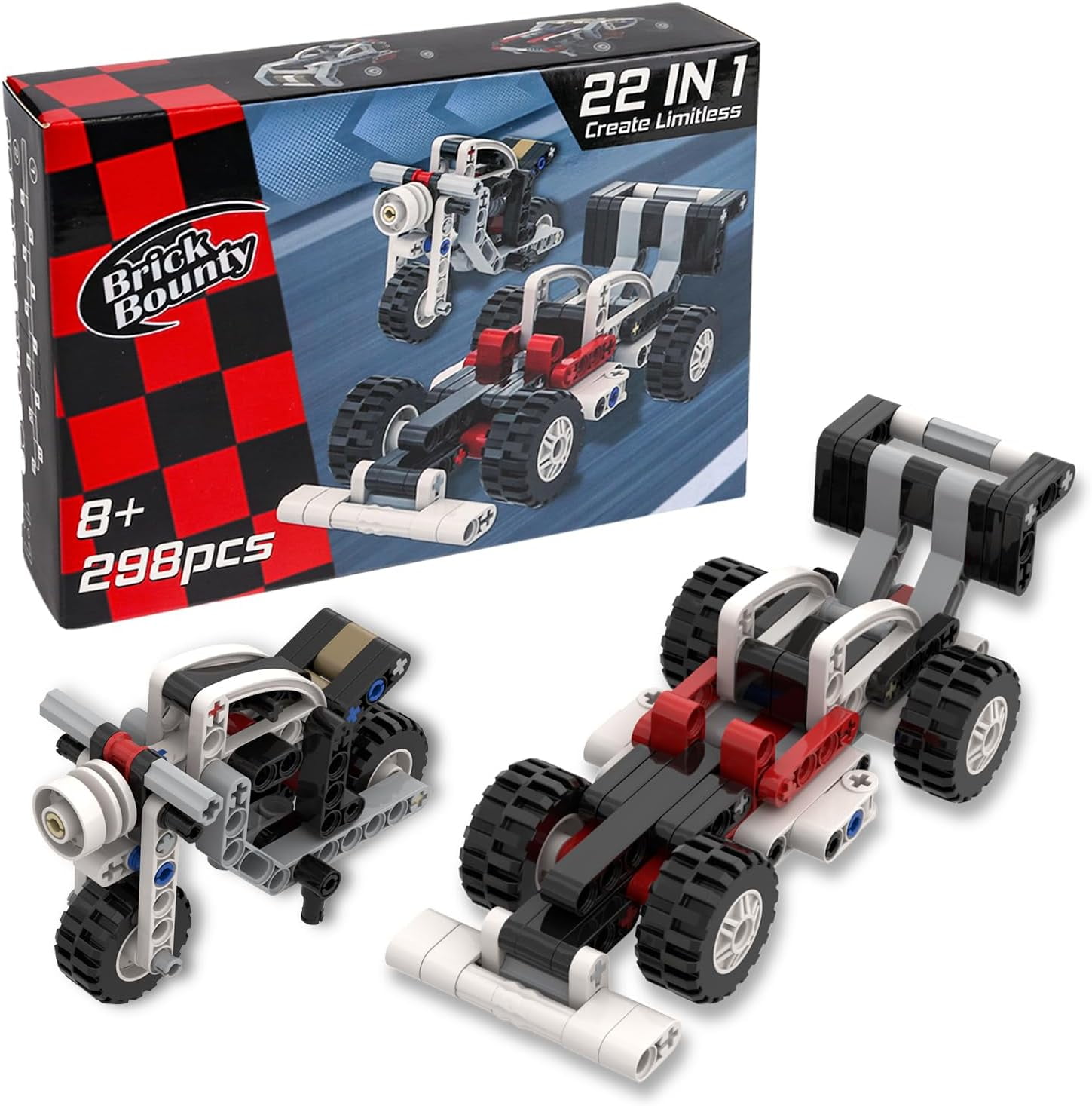 Building Block Car Toy Set, Bricks Transforms Form Racing-Car to ...