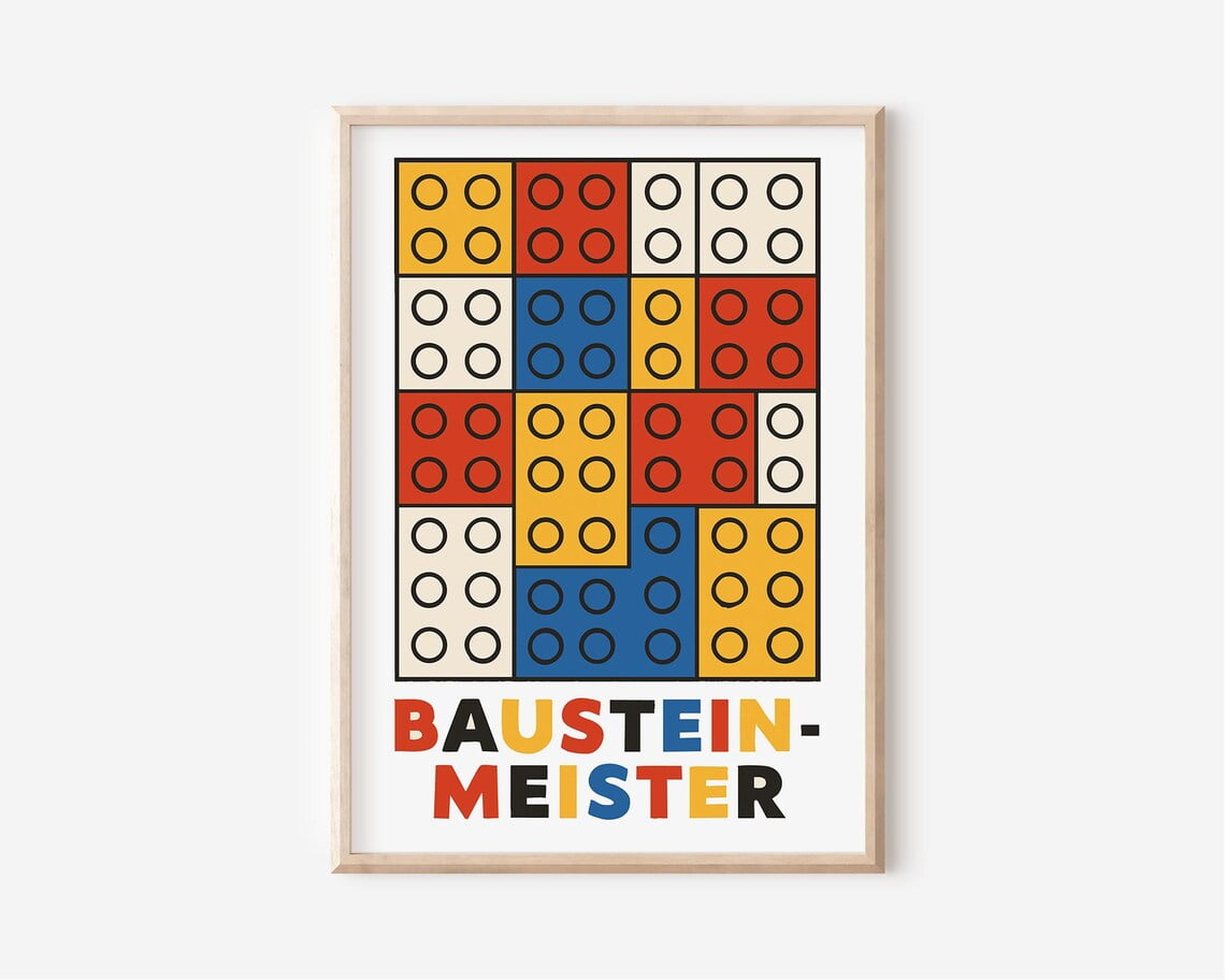 Building Block Posters For Children'S Rooms In A4 & A3 Boy Girl Wall ...